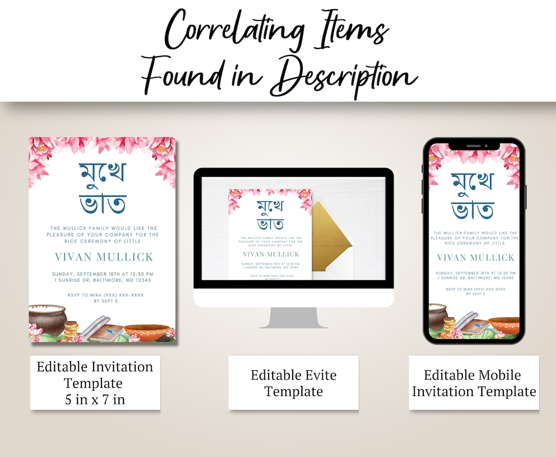 First Rice Ceremony Annaprashan Welcome Sign Template, Annaprasana ...