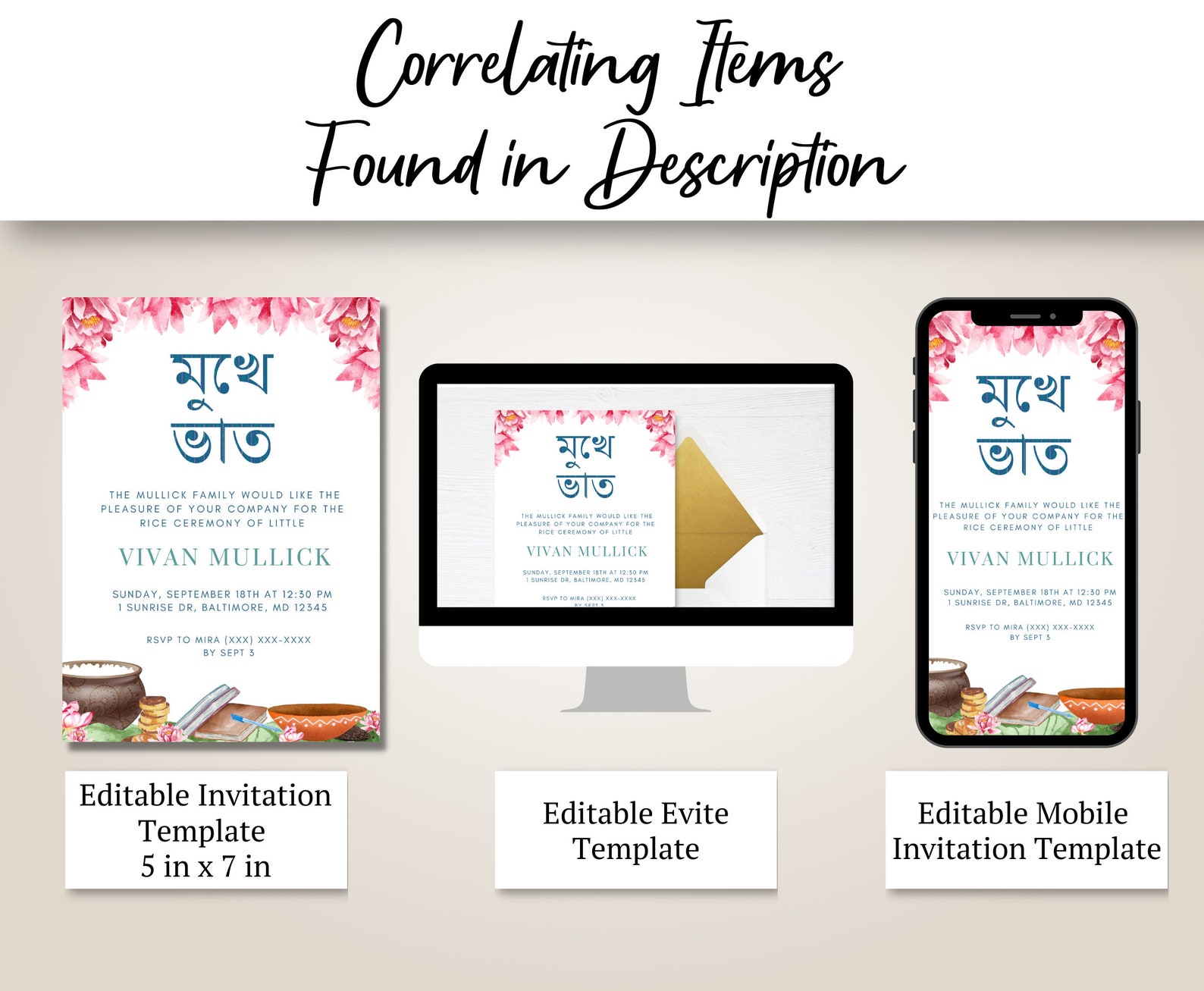 First Rice Ceremony Annaprashan Welcome Sign Template, Annaprasana ...