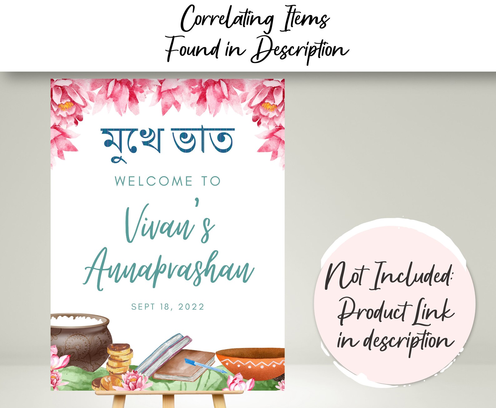 First Rice Ceremony Annaprashan Invitation Template - Etsy