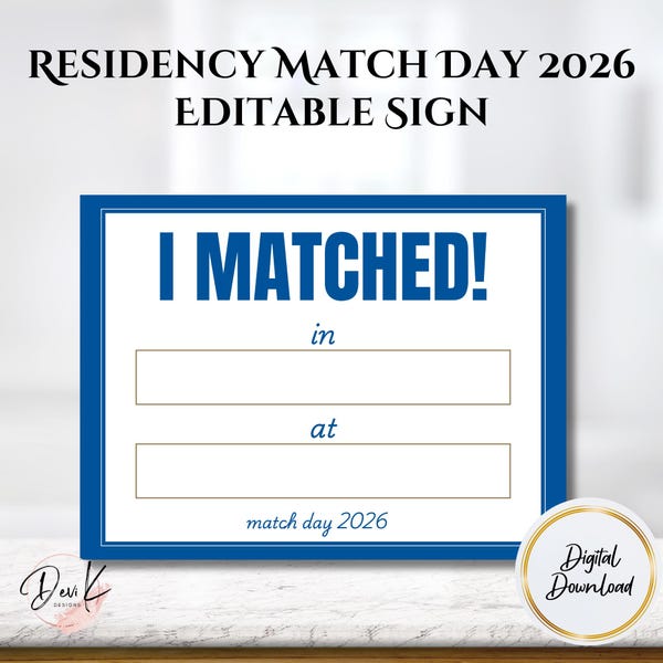 I Matched Sign - Etsy