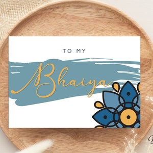 Bhaiya, Brother, Raksha Bandhan Card, Rakhi Card, Modern Rakhi Card ...