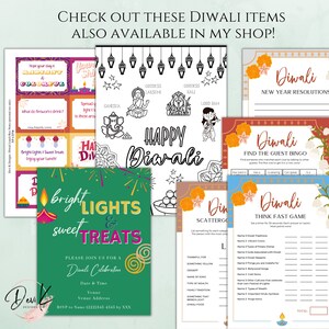 Printable Diwali Kids Bookmarks, Children Activities, Deepavali, Set of ...