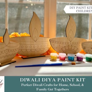 Diwali Diya Paint Kit, Diya Decorating, DIY Kids Crafts, Diwali ...
