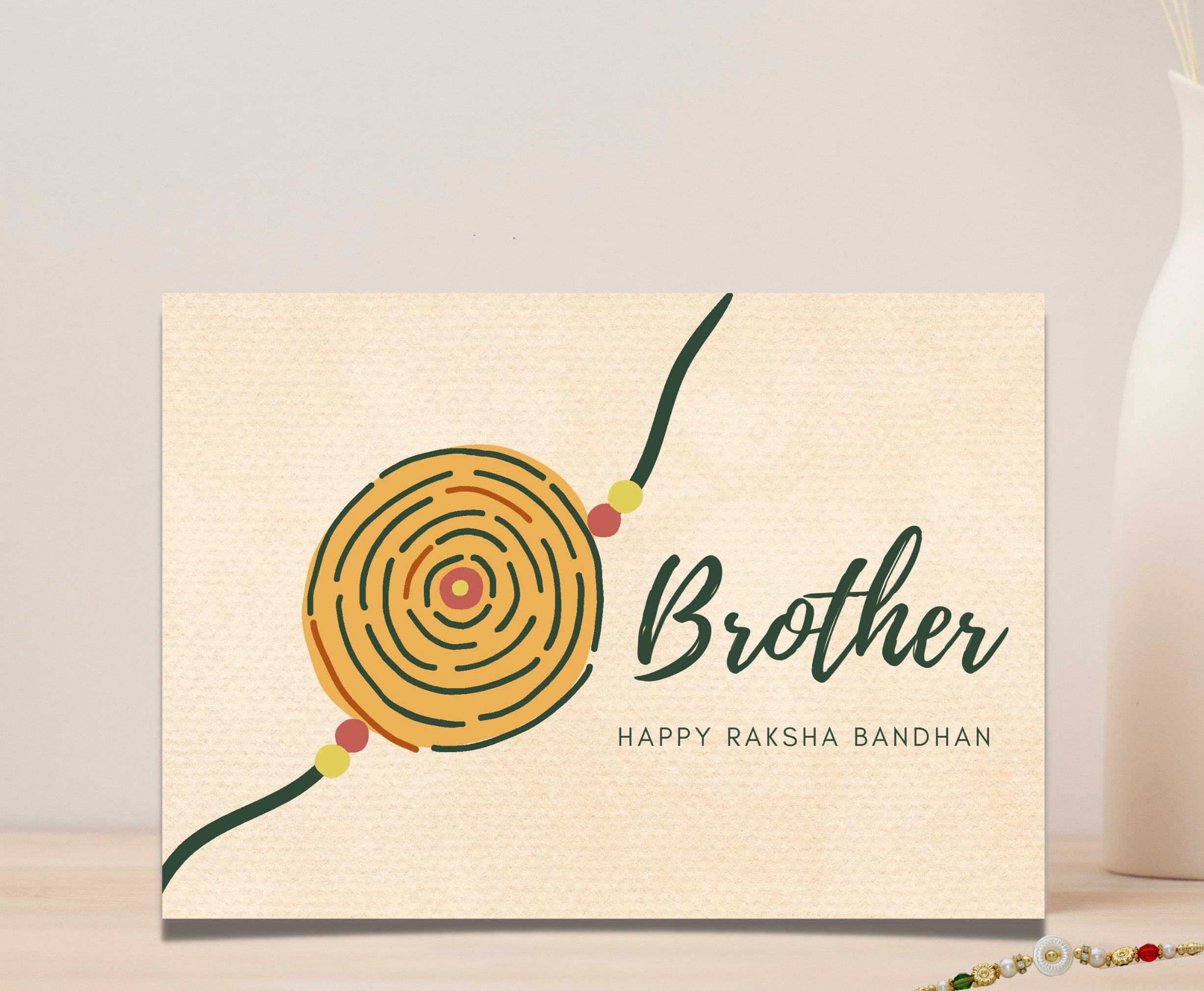 Brother, Raksha Bandhan Card, Rakhi Card, Printable, INSTANT DIGITAL ...
