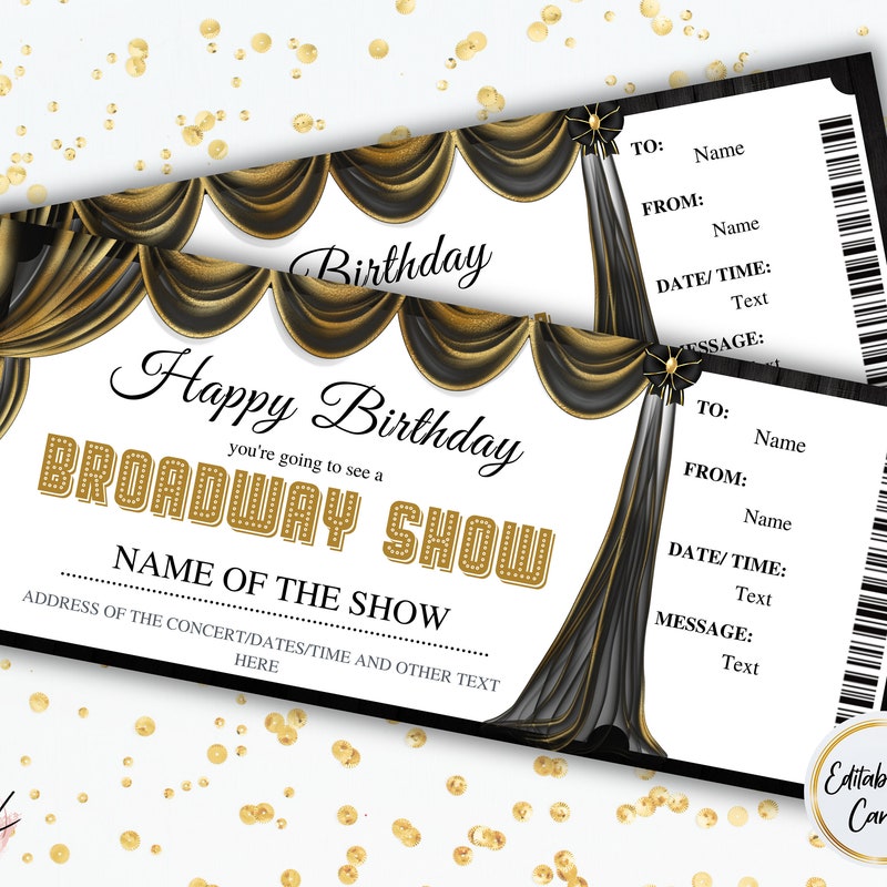Concert Ticket Template - Etsy