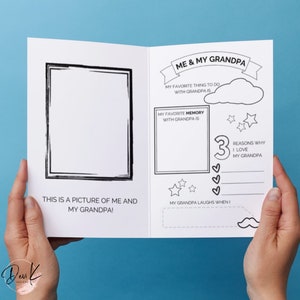 World's Best Grandpa, All About Grandpa Printable Book for Father's Day ...