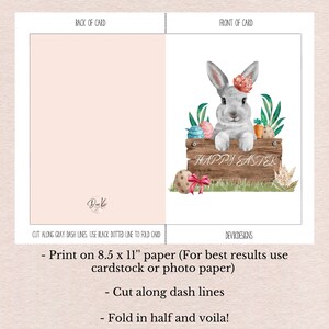 Happy Easter Card, Blank Greeting Card, Digital Download, Printable ...