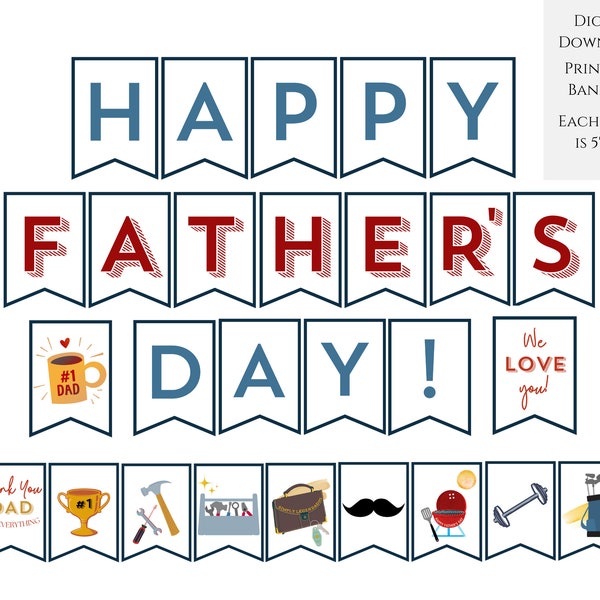 Fathers Day Banner - Etsy