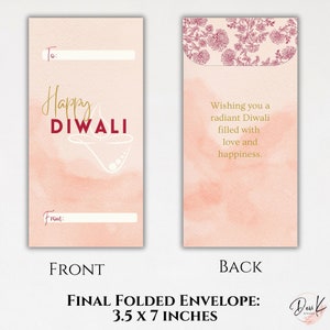 Printable Happy Diwali Money Envelopes, Cash Envelopes, Gift Shagun ...