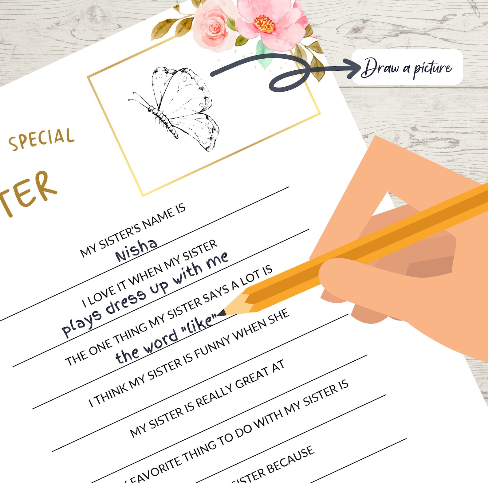 All About My Sister Printable Questionnaire, Raksha Bandhan Activity ...