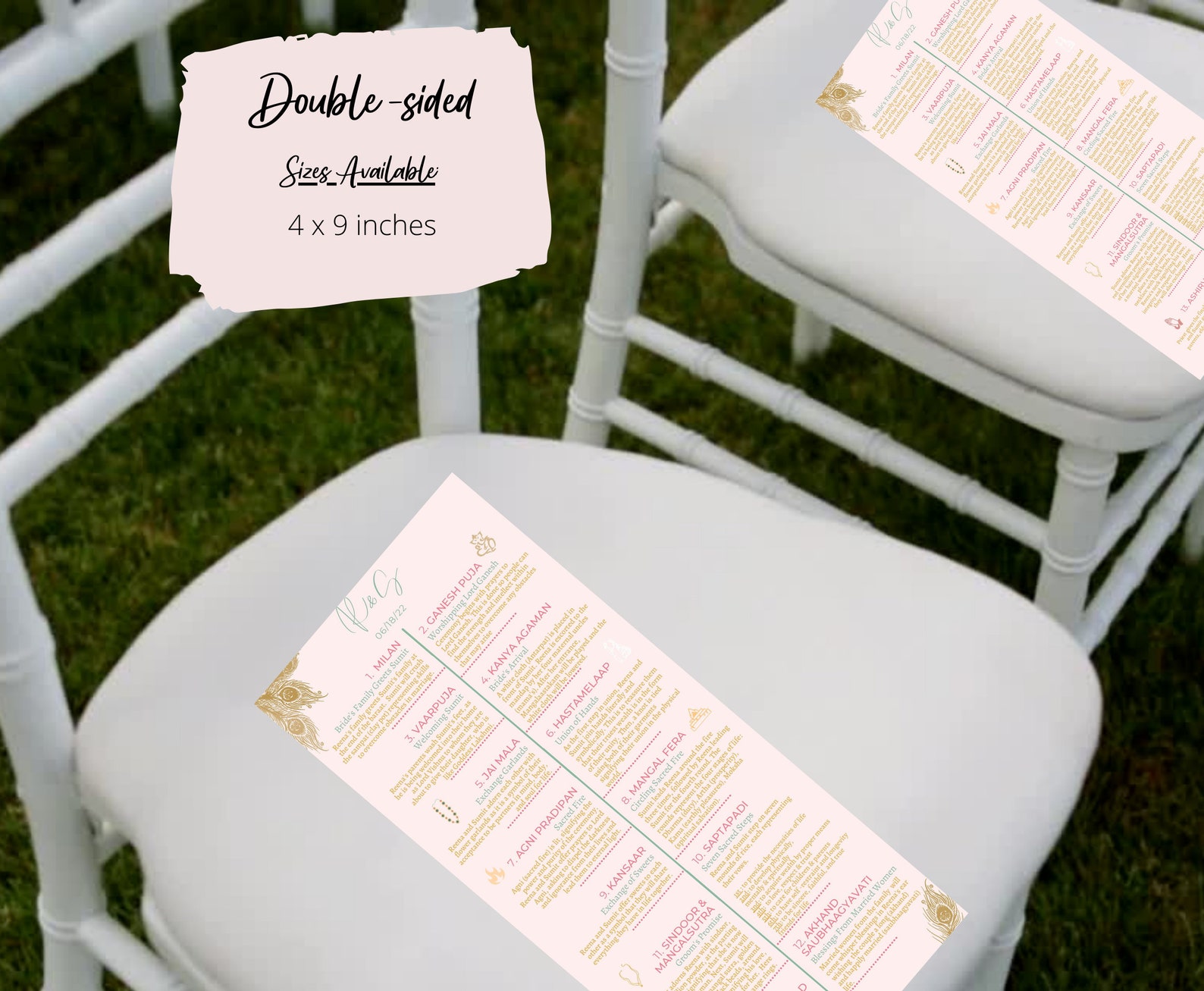 Editable Hindu Wedding Ceremony Program Template and Wedding - Etsy