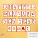 Happy Lunar New Year 2025 Printable Banner, Year of the Dragon, Chinese ...