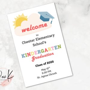 Editable Graduation Program Template, Kindergarten Pre K Graduation ...