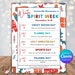 Winter Spirit Week Flyer Template, Editable, Printable, Holiday Themed ...