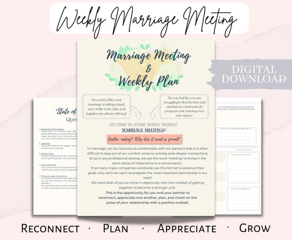 Hojas De Trabajo Para El Matrimonio 21 Plantillas Gratuitas Para