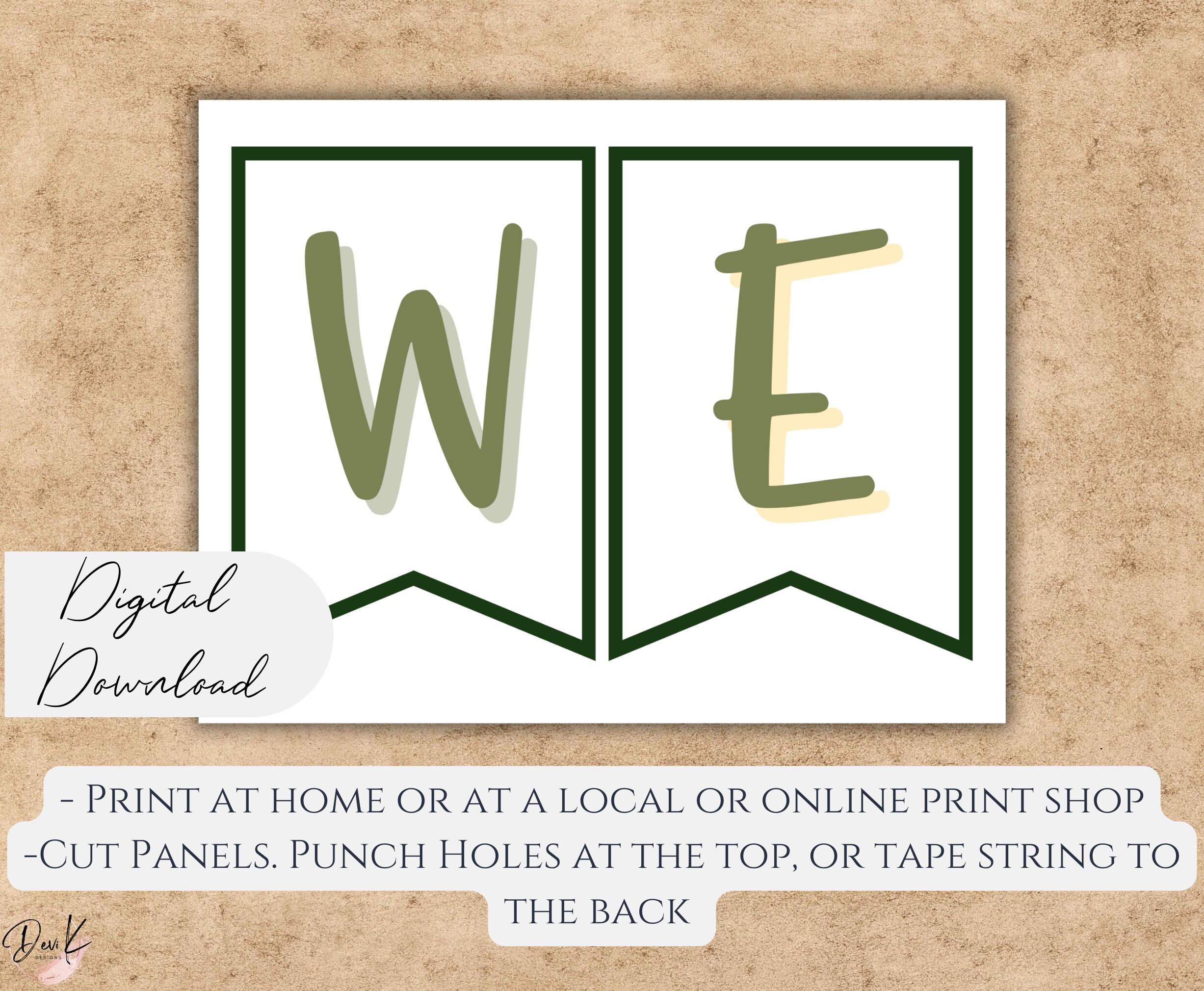 Welcome Home Baby Boho Banner PRINTABLE Banner Welcome - Etsy