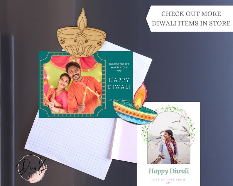 Diwali Magnet Diya Color Kit, Diya Decorating, DIY Kids Crafts, Diwali ...