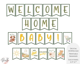 Customizable Welcome Home Baby Banner Printable Digital Download - Etsy