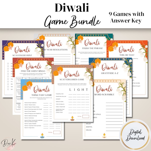 Diwali Scavenger Hunt Printable - Etsy