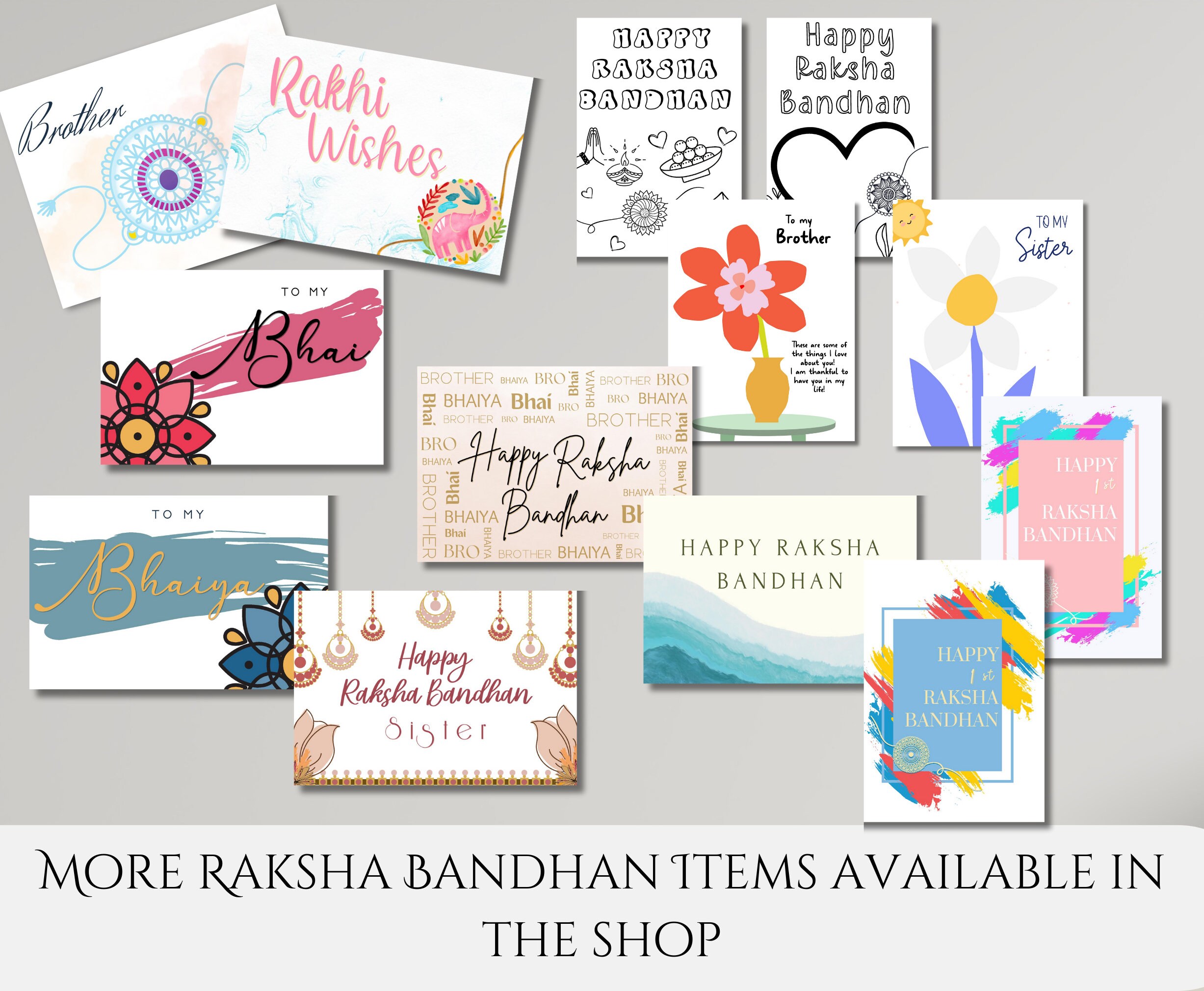Happy Raksha Bandhan Printable Banner 2023 Rakhri Rakri - Etsy