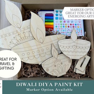 Diwali Diya Paint Kit, Diya Decorating, DIY Kids Crafts, Diwali ...