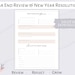 2023 2024 New Years Resolution Planner, Year End Review Printable, Year ...
