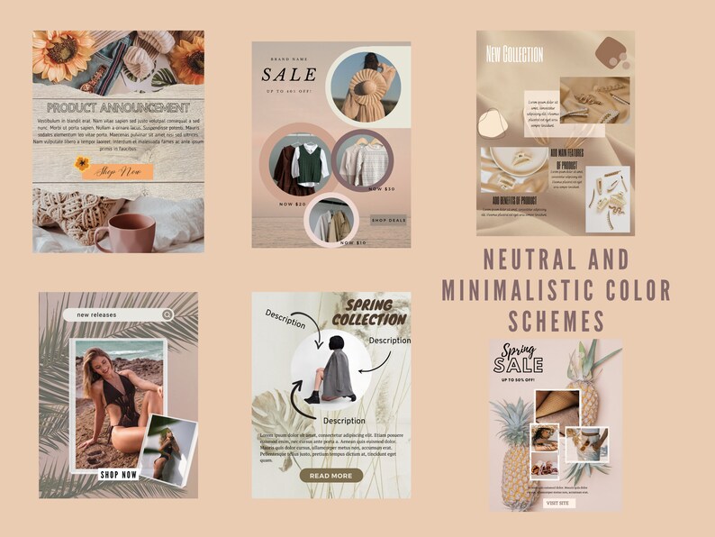 Boho Email Newsletter Templates: 30 Canva Designs - Etsy