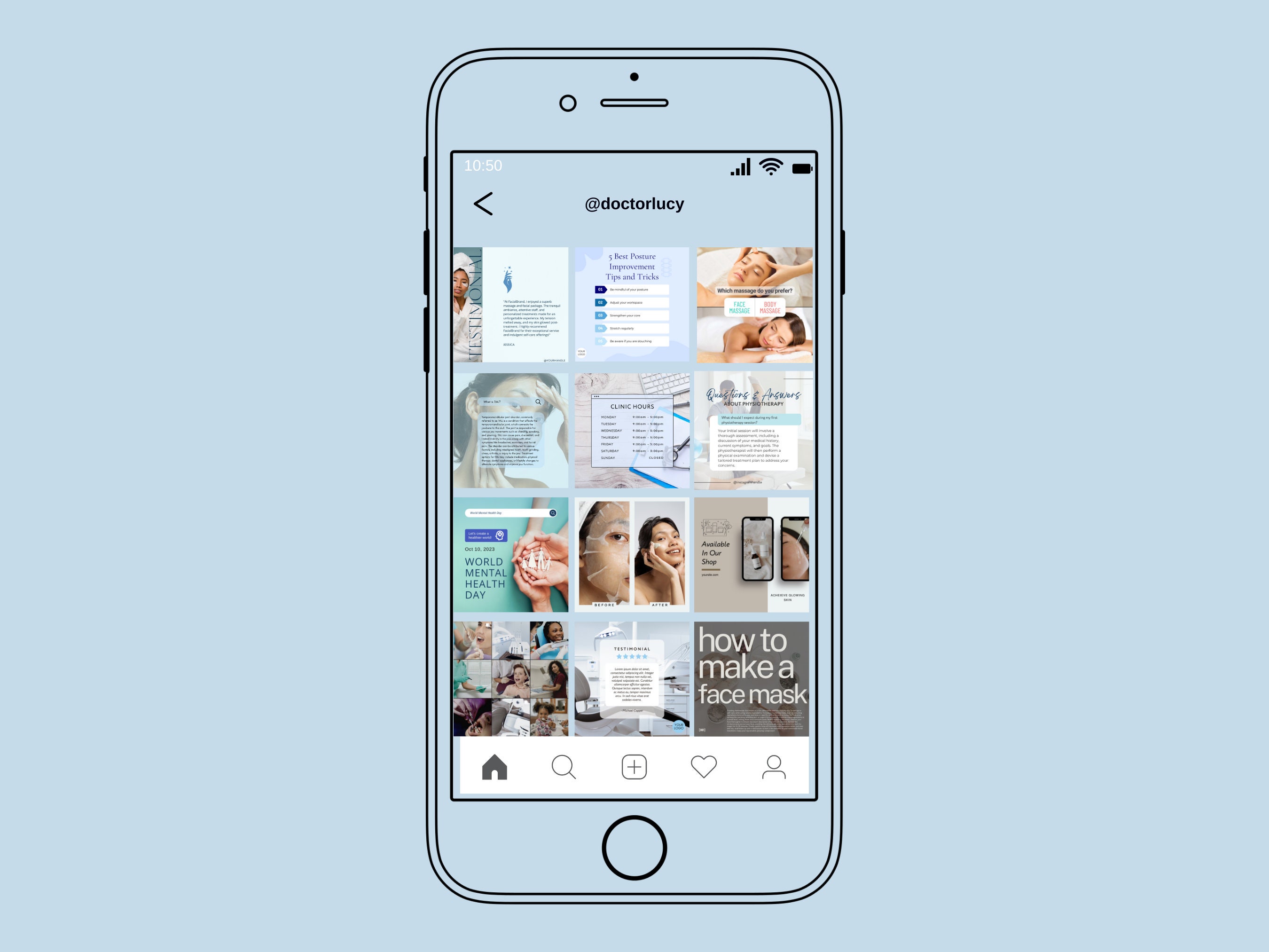 30 Canva Medical Instagram Post Templates: Health & Wellness (digital ...