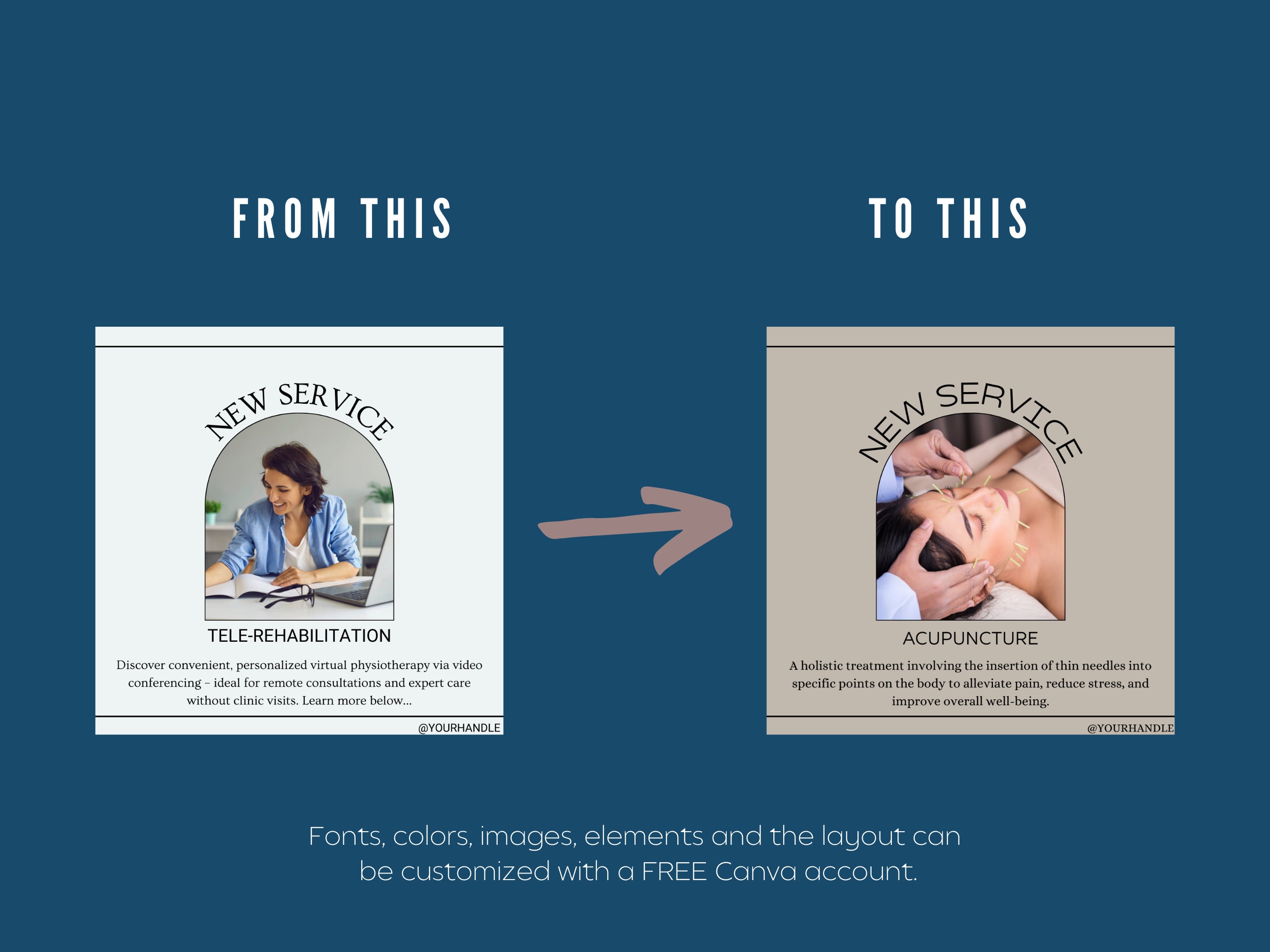 30 Canva Medical Instagram Post Templates: Health & Wellness (digital ...