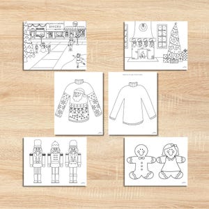 Christmas Coloring Pages | Santa Claus | Reindeer | Gingerbread Man ...