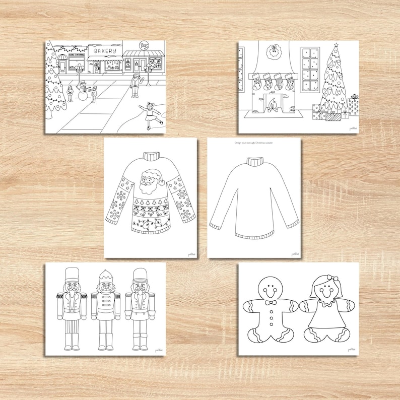 Christmas Coloring Pages | Santa Claus | Reindeer | Gingerbread Man ...