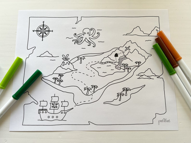 Adventures of the Sea Coloring Pages | Sea Creatures | Pirates ...