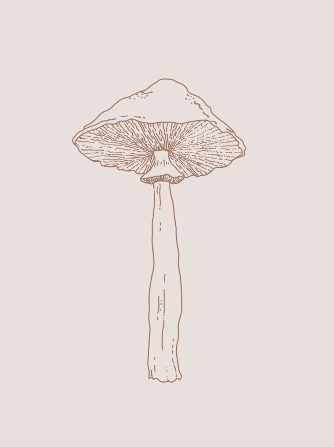 Mushroom Print - Etsy