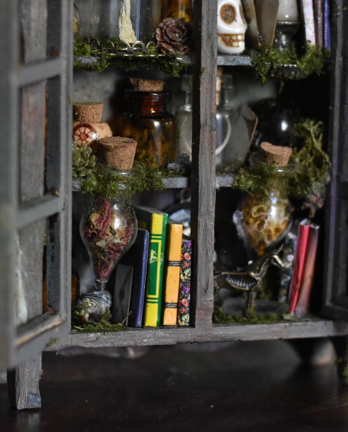 Miniature Witchy Cabinet Bookshelf - Etsy