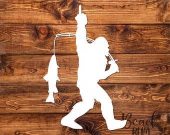 Bigfoot Middle Finger Fishing Svg - Etsy