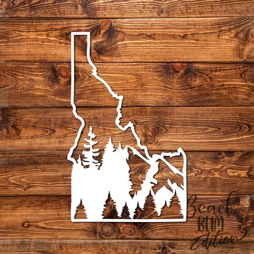 Idaho State Vinyl Decal Sticker - Etsy