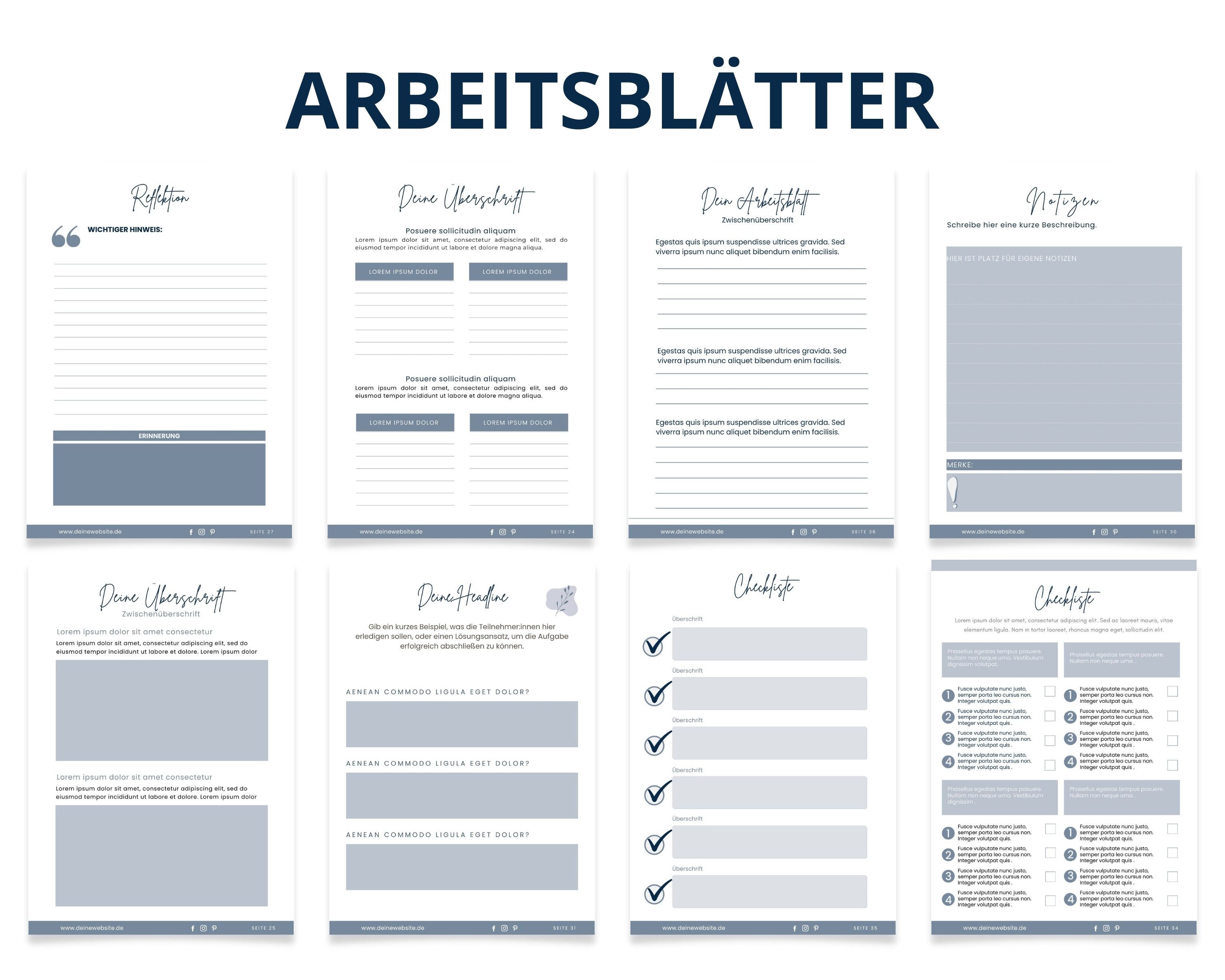 Simple Workbook | Opt in Freebie | Workbook Template | Ebook Template ...