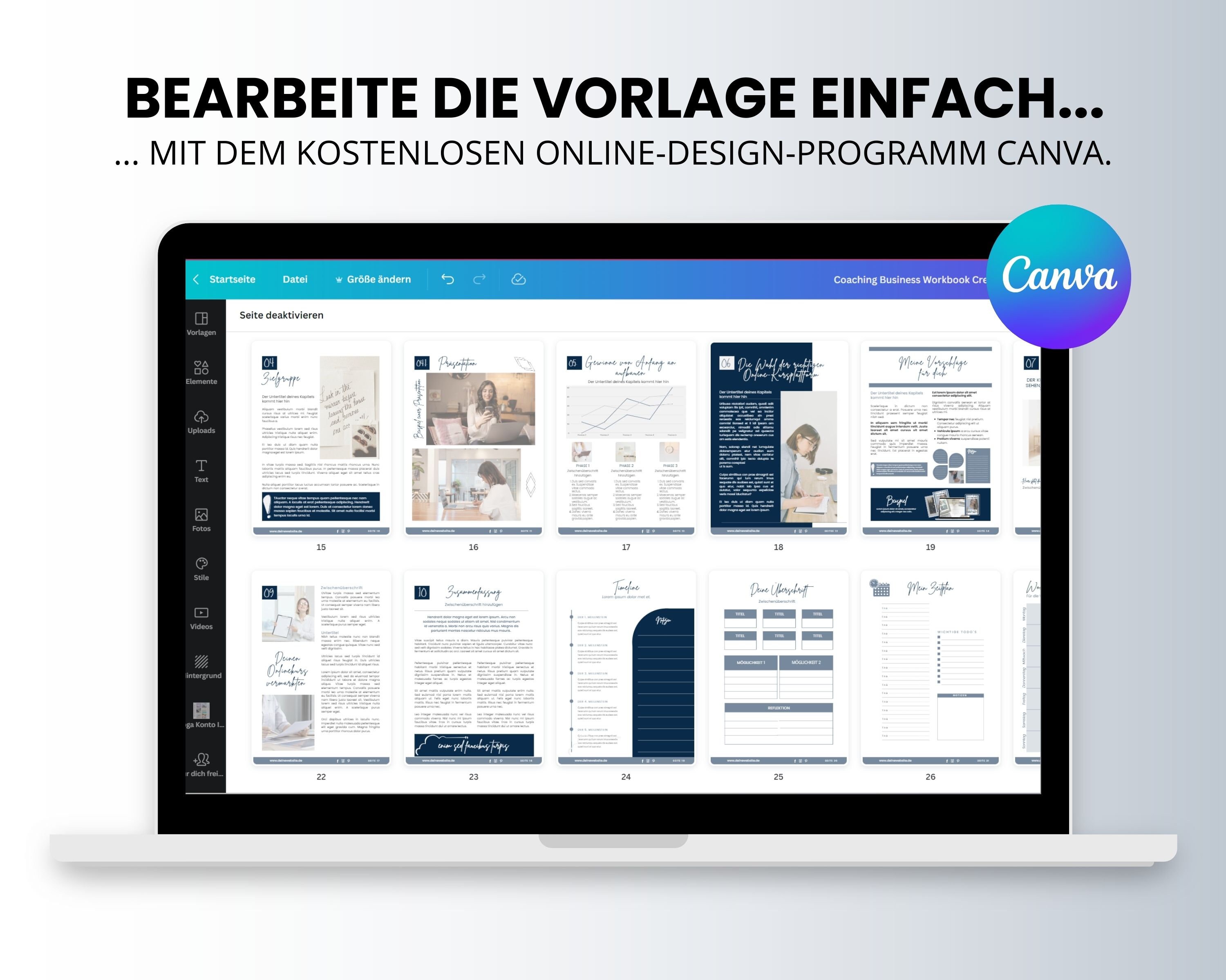 Simple Workbook | Opt in Freebie | Workbook Template | Ebook Template ...