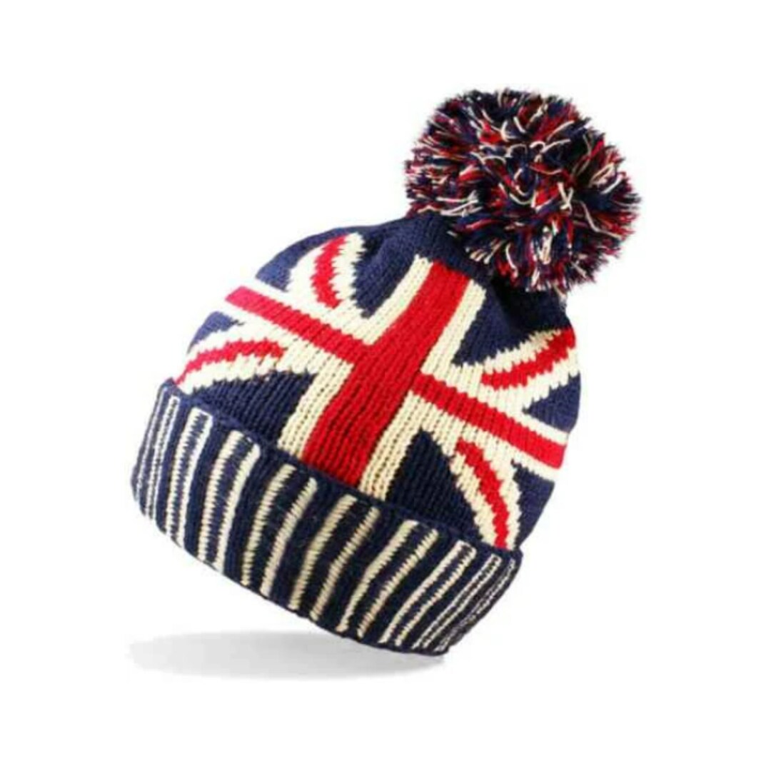 Unisex Adults Union Jack Design Bobble Hat Fast Post - Etsy UK