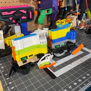 Custom Gauntlet XL Nerf Mega XL Dart Launching Blaster Lower Crush ...