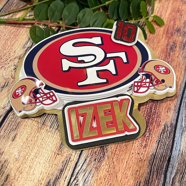 Football Cake Topper - Etsy