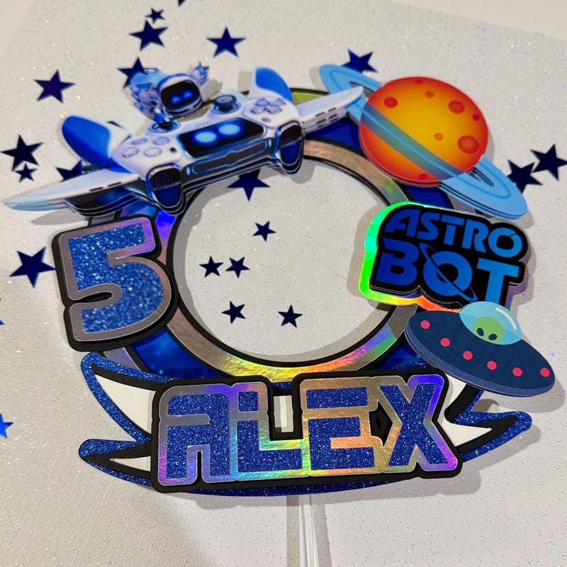 Astro Bot Cake Topper - Etsy