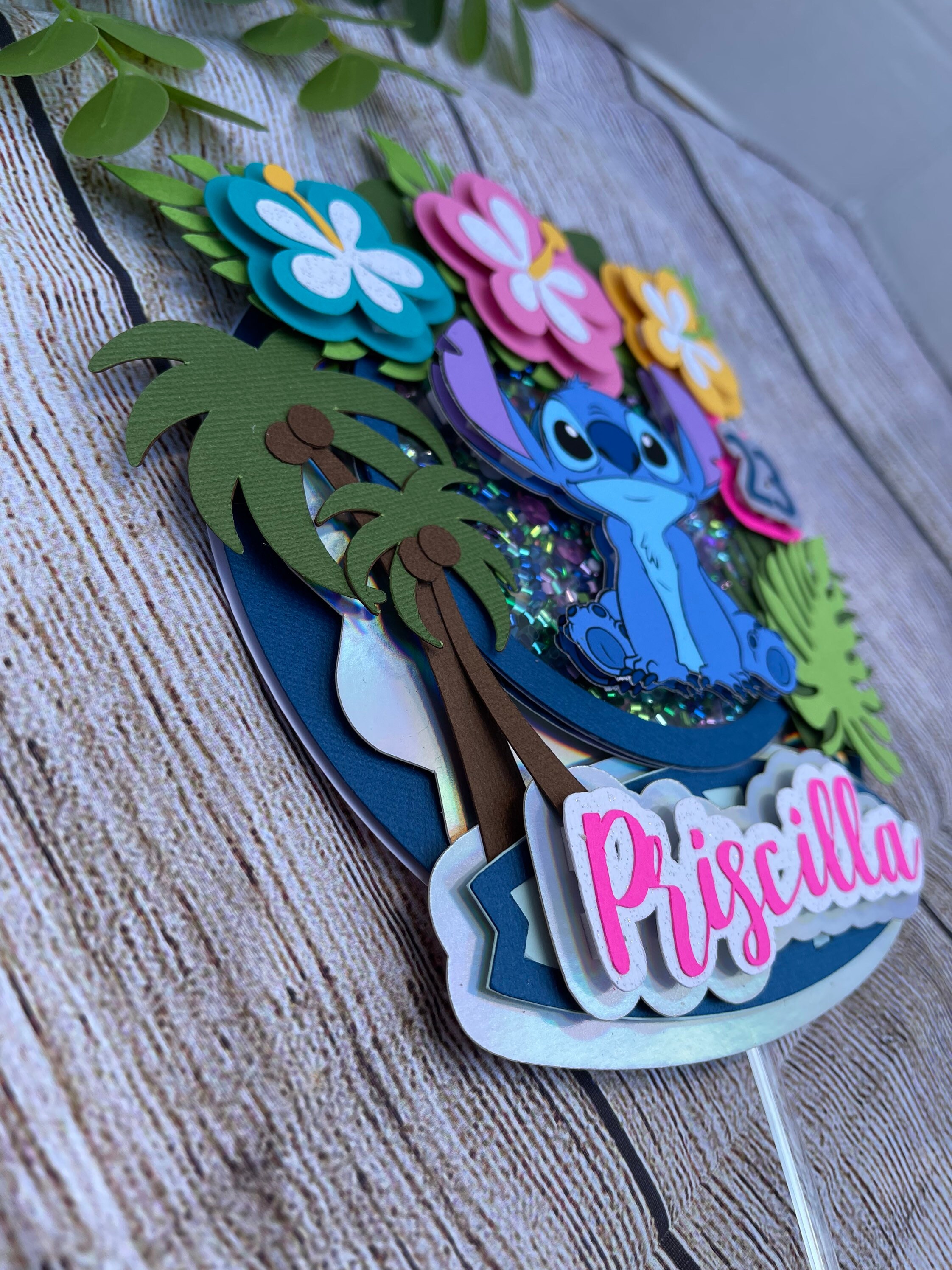 Stitch Inspired Cake Topper - Etsy