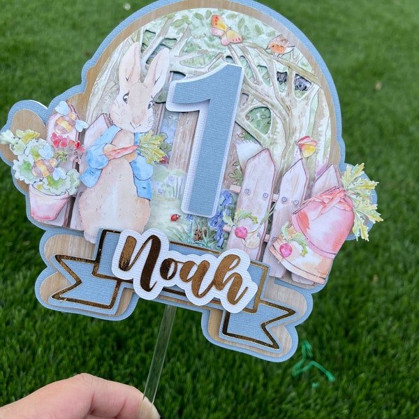 Peter Rabbit Cupcake Topper - Etsy
