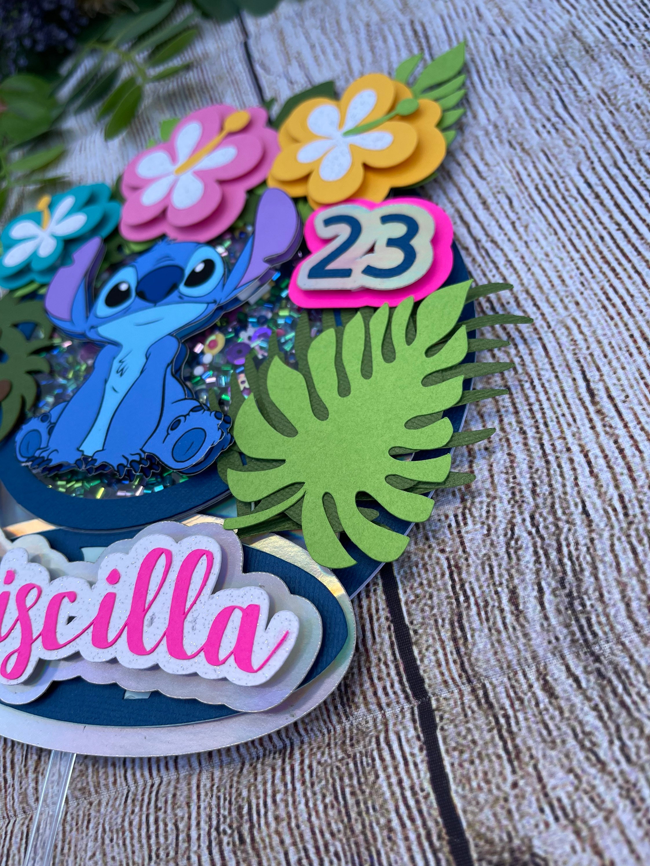 Stitch Inspired Cake Topper - Etsy