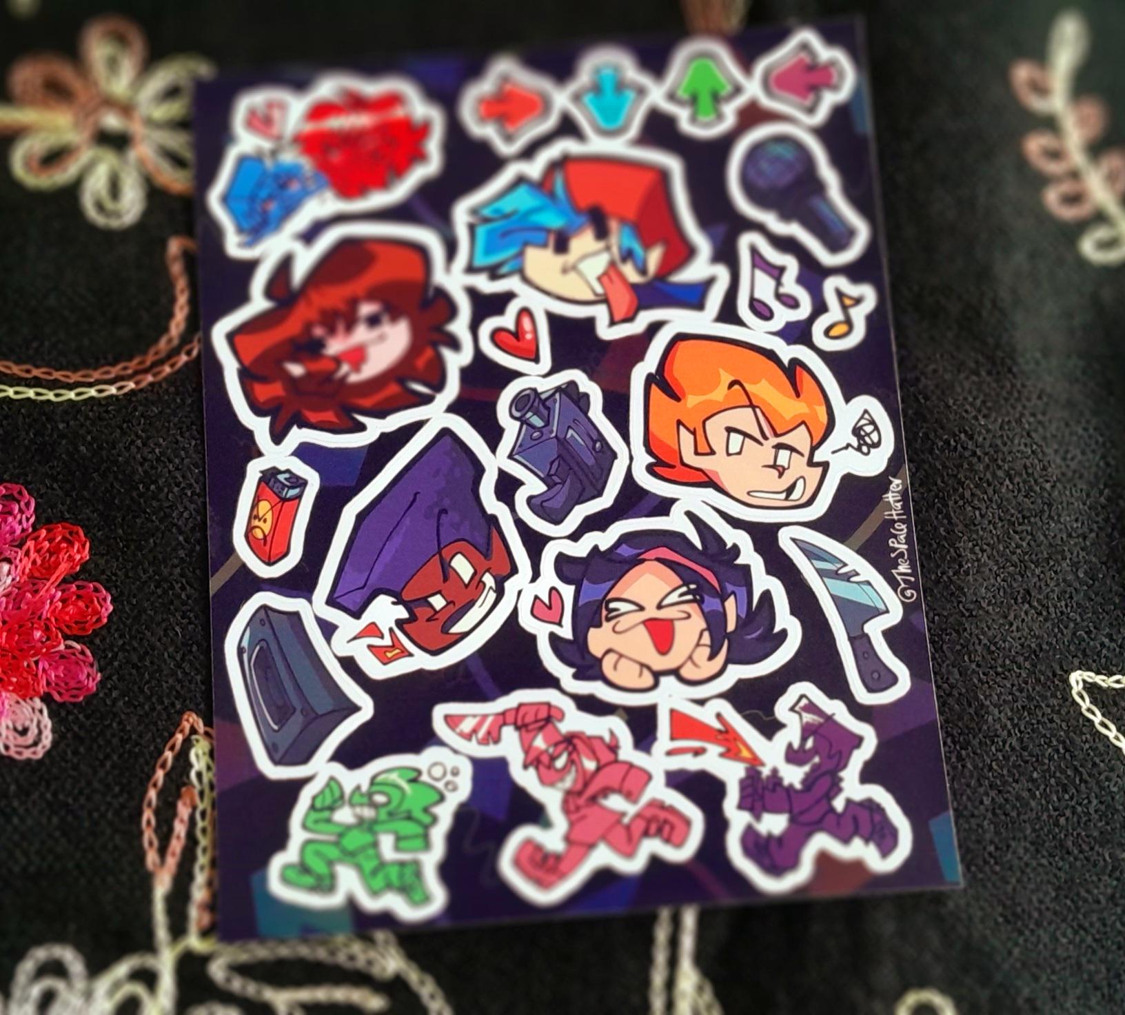 Friday Night Funkin Sticker Sheet - Etsy