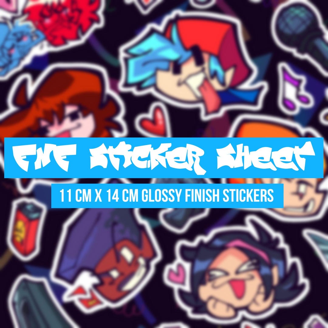 Friday Night Funkin Sticker Sheet - Etsy