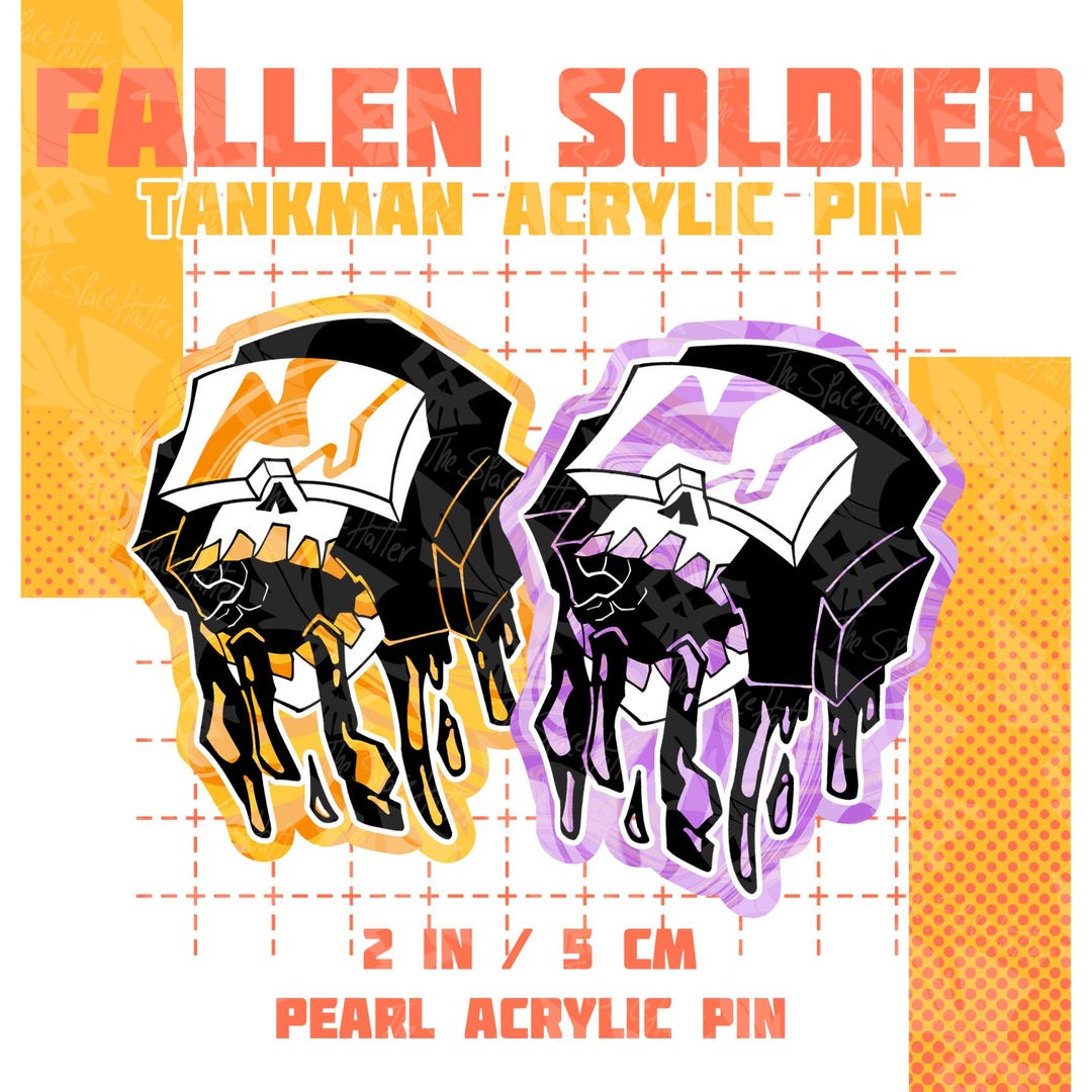 Fallen Soldier - Tankman Acrylic Pin - Etsy