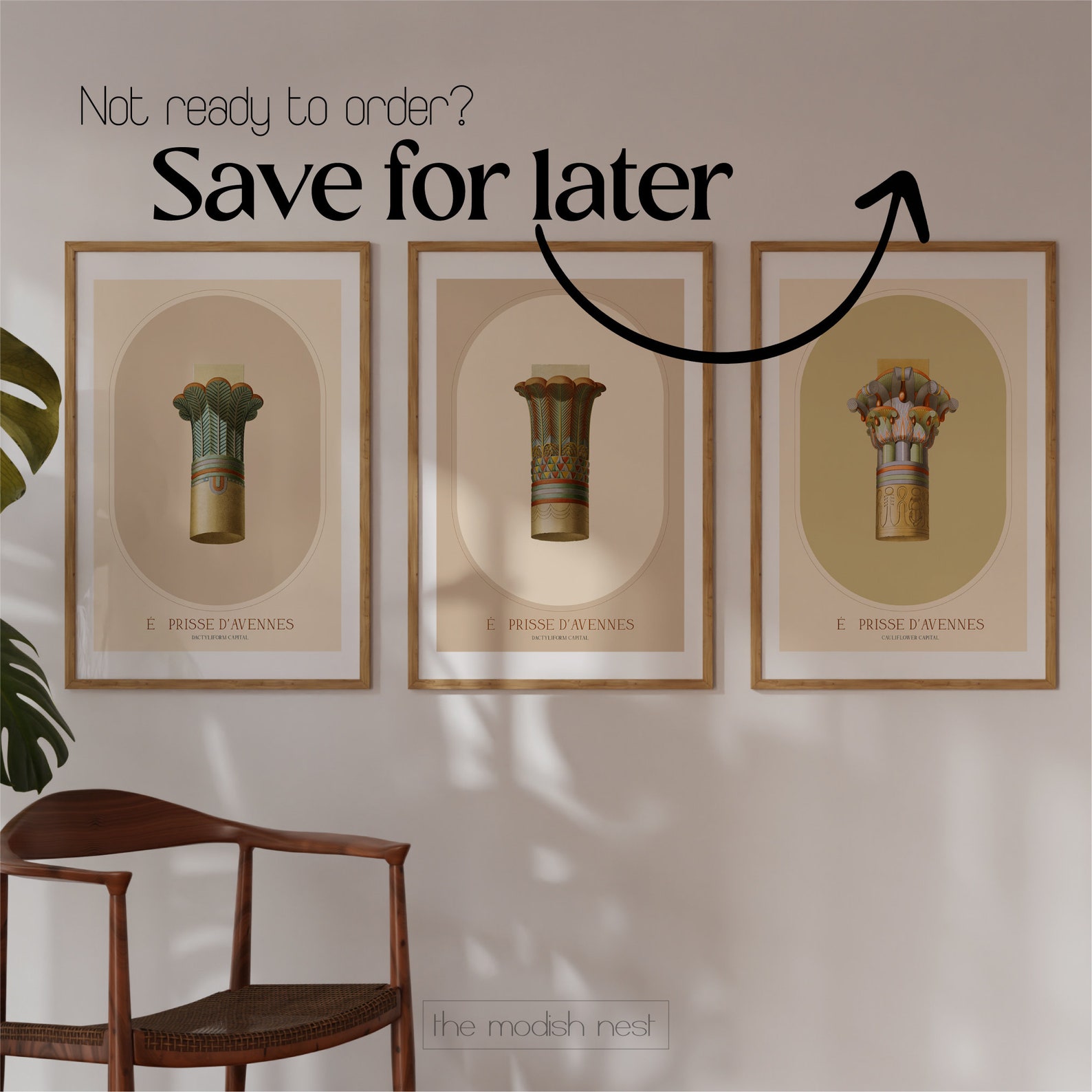 3 Piece Wall Art Printable of Ancient Egypt Art | Matching Poster Set ...