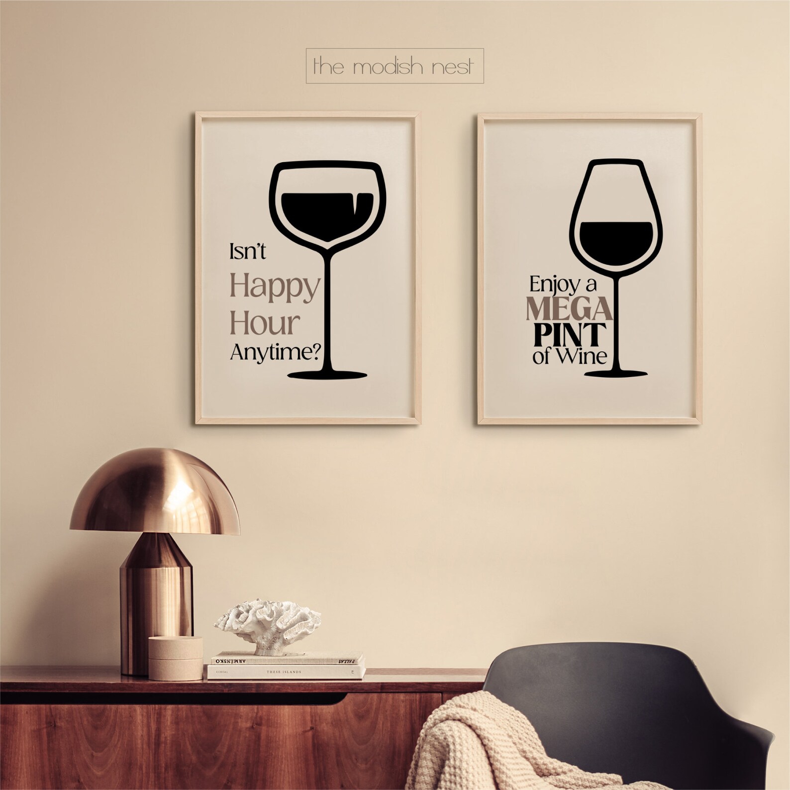 Bar Cart Art Set Printable Art Set of 2 for Bar Cart Mega - Etsy